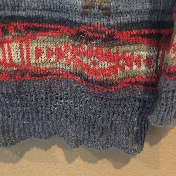 Ralph Lauren | Sweaters | Ralph Lauren Vintage Aztec Blue Sweater S ...